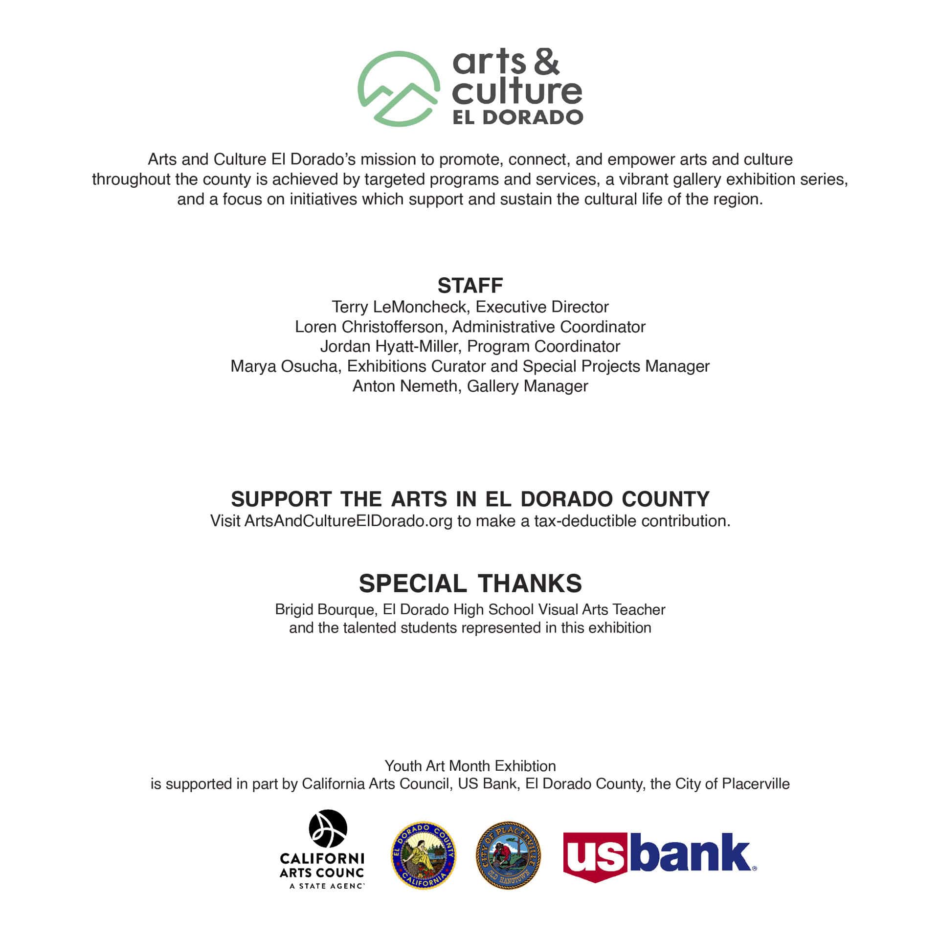 Youth Art Month – Arts and Culture El Dorado